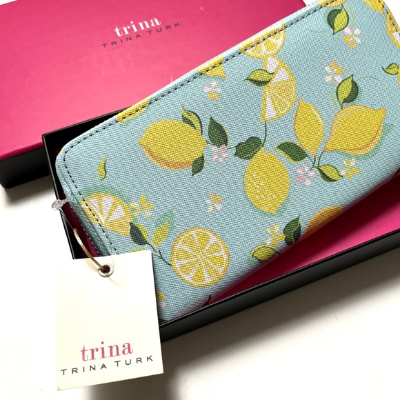 Trina Turk | Bags | Nib Original Trina Turk Long Zip Around Floral ...